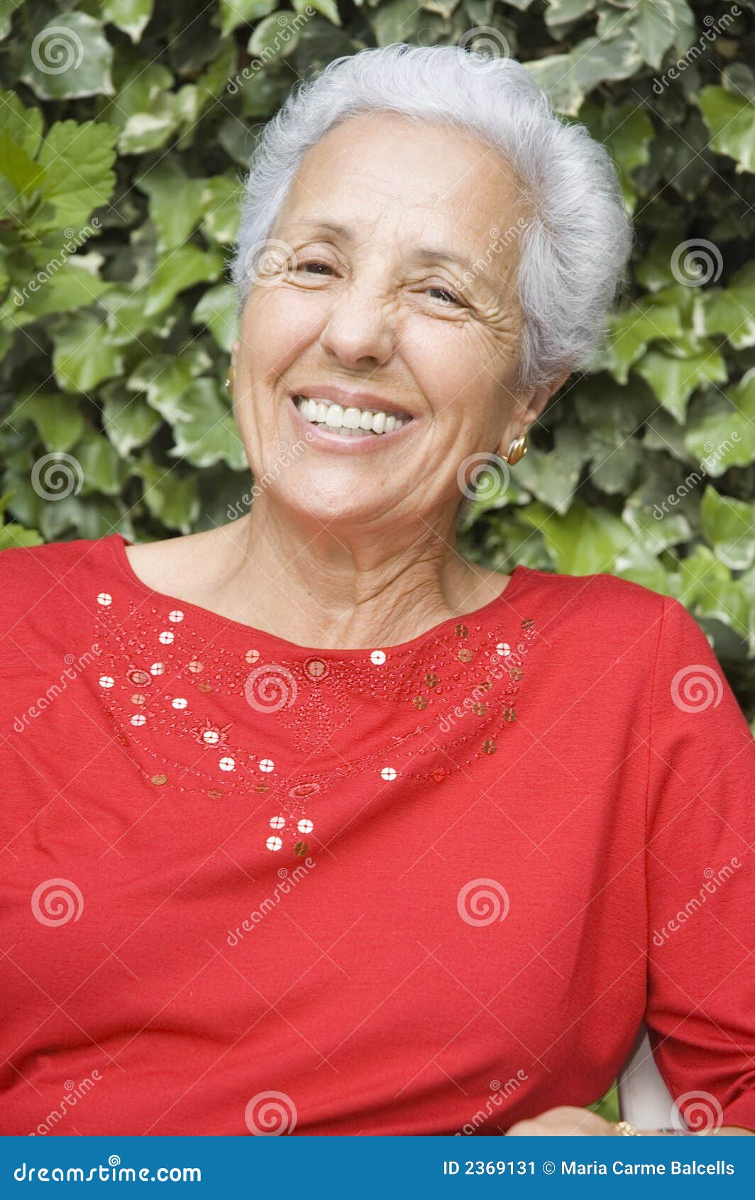 Portrait of senior lady stock image. Image of grandmother - 2369131
