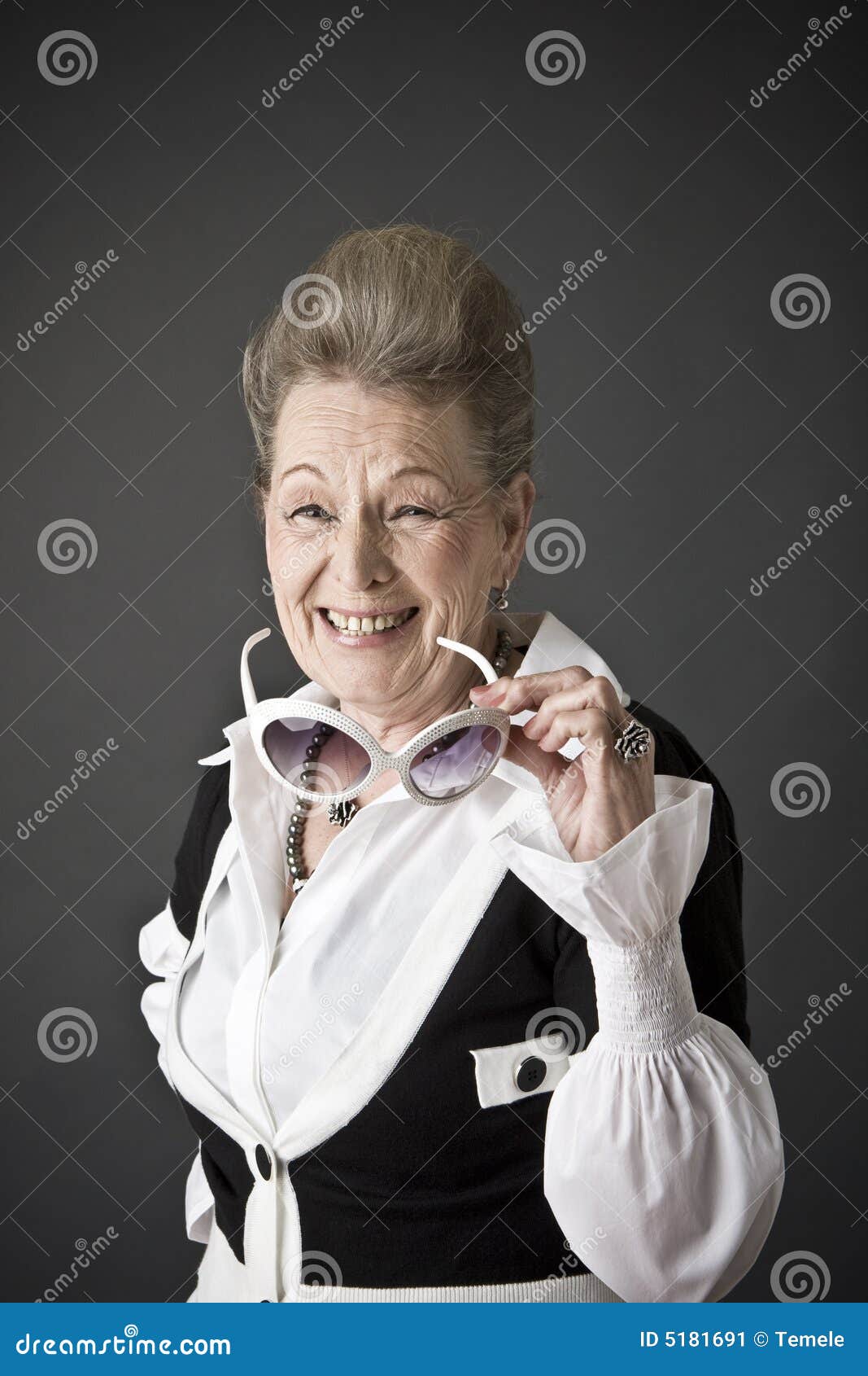 Portrait of a senior lady stock image. Image of aged, maturity - 5181691