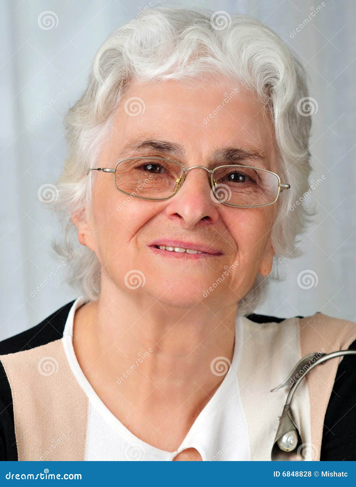 Portrait of a senior lady stock photo. Image of granny - 6848828