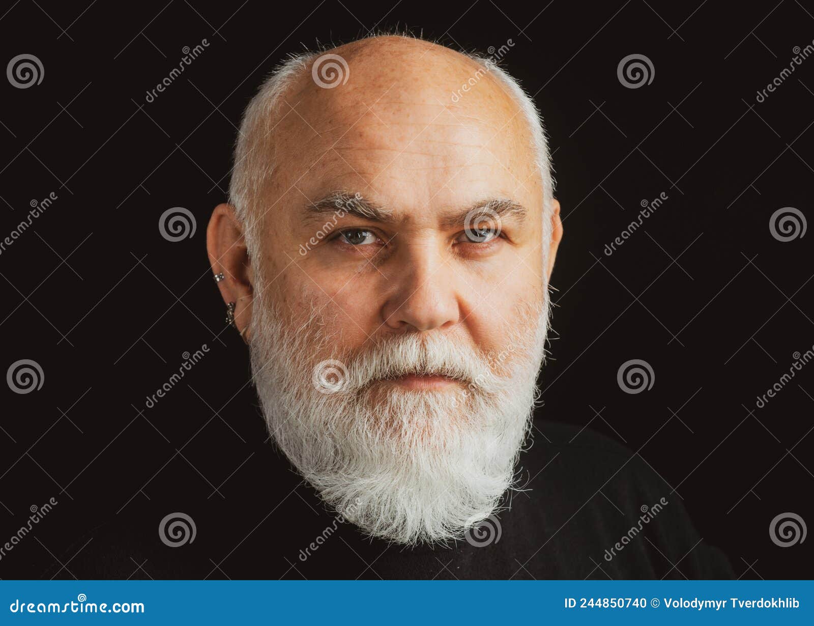 Portrait of Senior Man, Close Up Face of Old Man. Stock Photo - Image ...