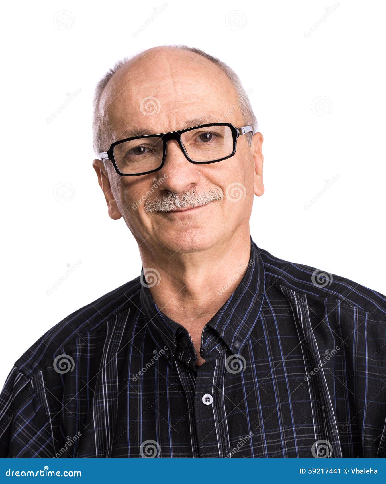 Portrait of a Senior Man with Glasses Stock Image - Image of handsome ...