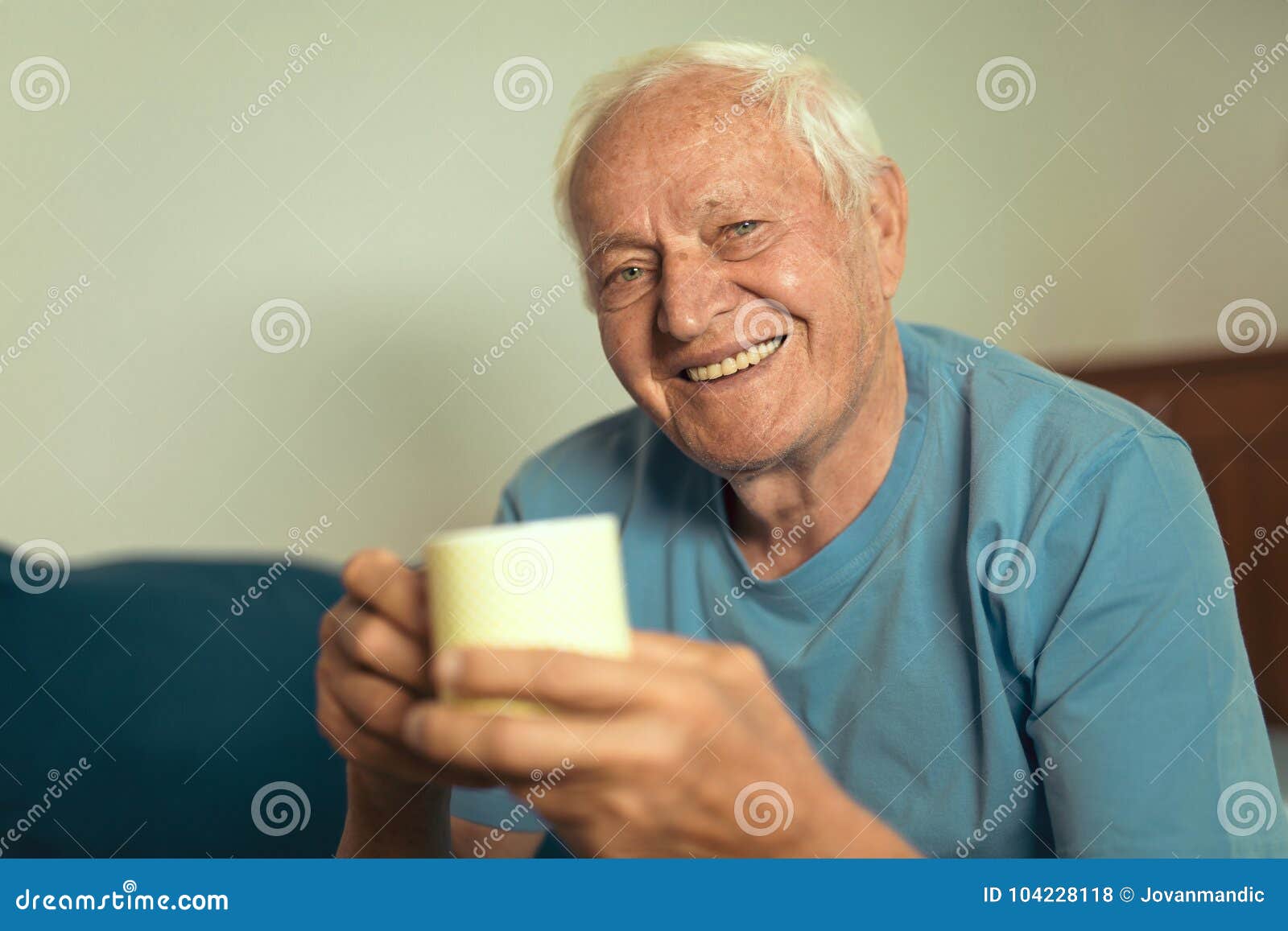 Portrait of senior man stock photo. Image of homey, male - 104228118