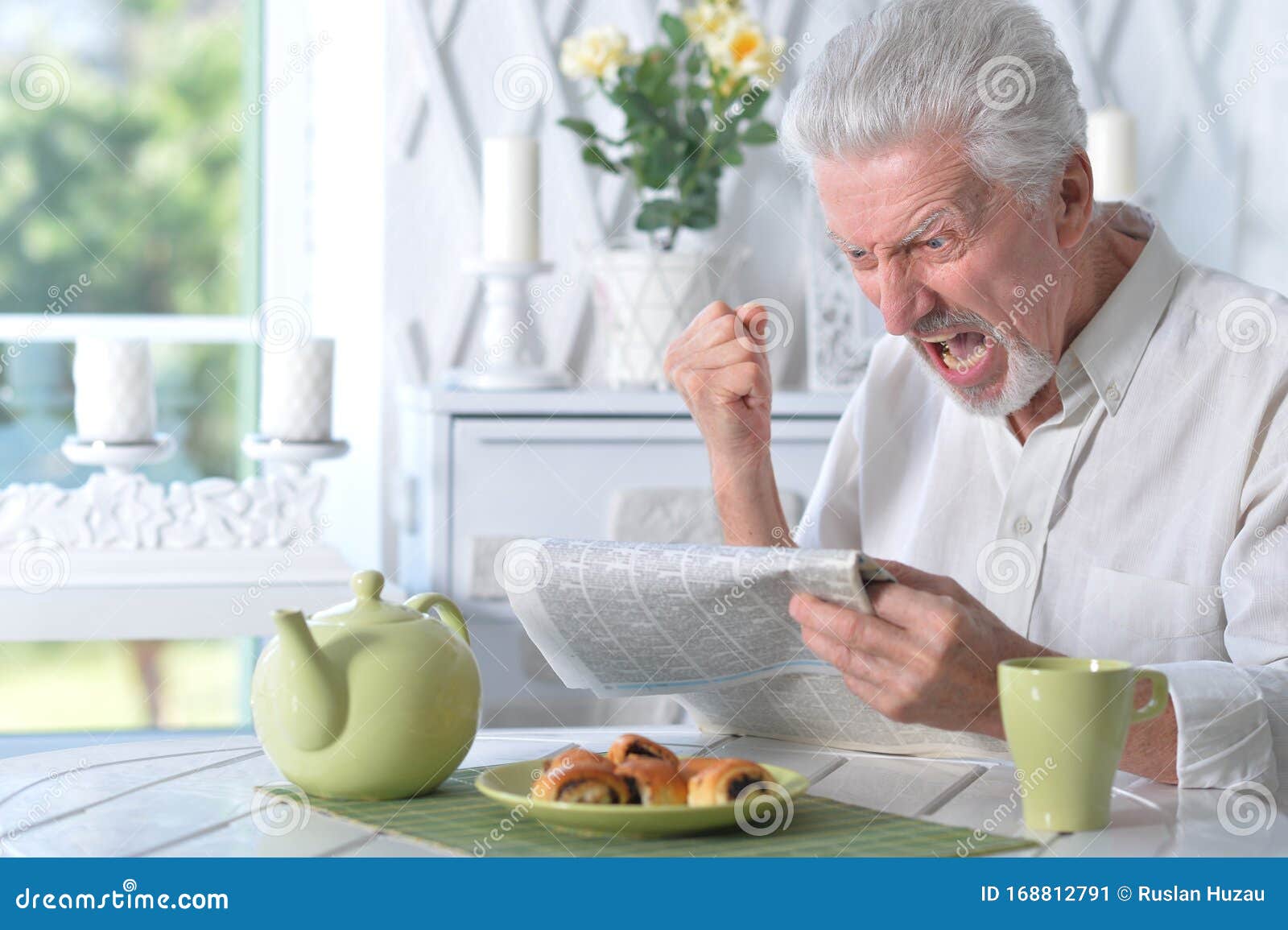 Portrait of an Senior Man Reading Newspaper Stock Image - Image of face ... Portrait of an Senior Man Reading Newspaper Stock Image - Image of face ...