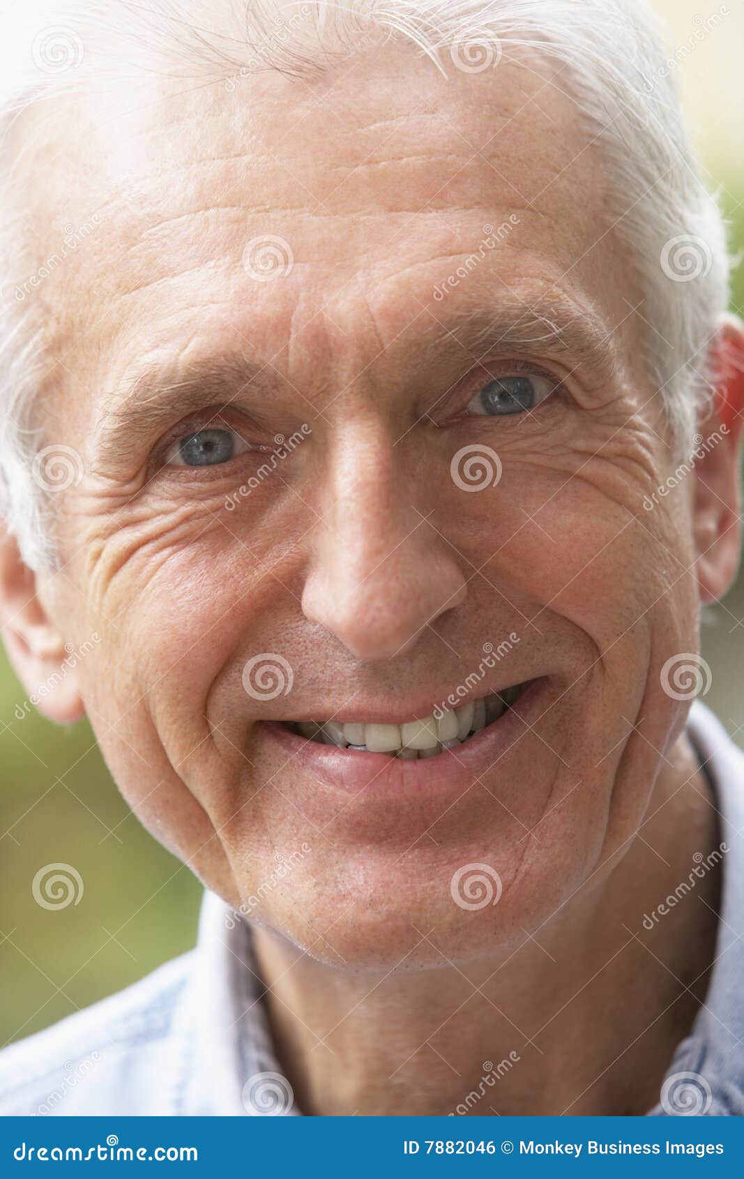Portrait of Senior Man Smiling at the Camera Stock Photo - Image of ...