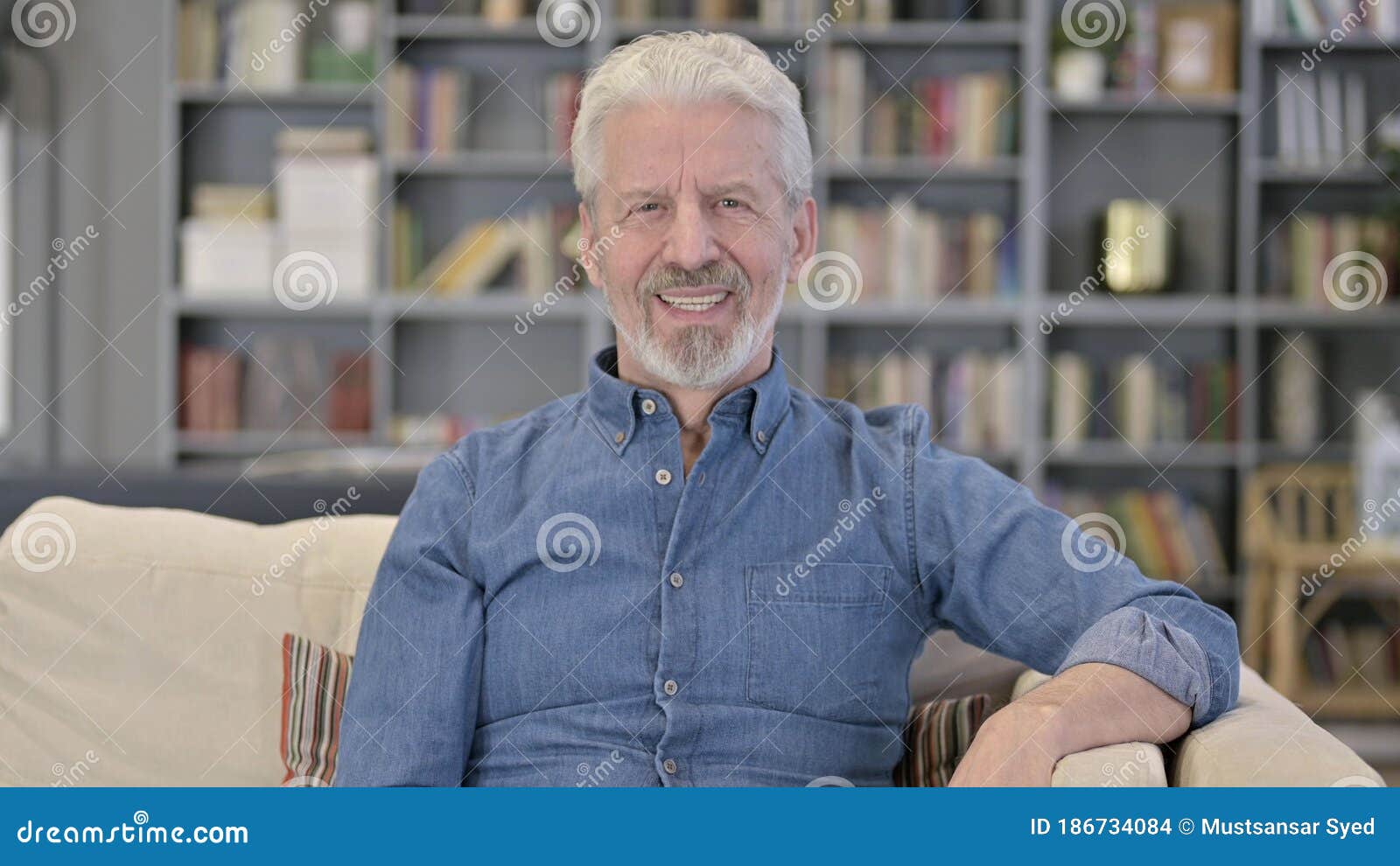 Portrait of Senior Old Man Saying Yes by Head Shake Stock Photo - Image ...