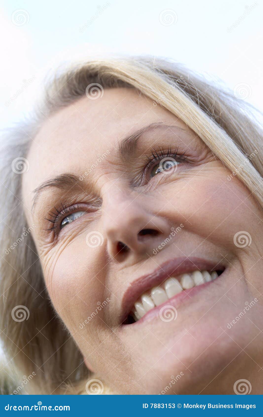 Portrait of Senior Woman Smiling Stock Image - Image of headshot, close ...