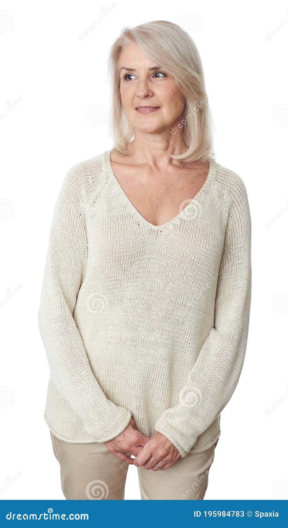 Portrait Of A Senior Woman Is Smiling Cheerful Old Lady Stock Image