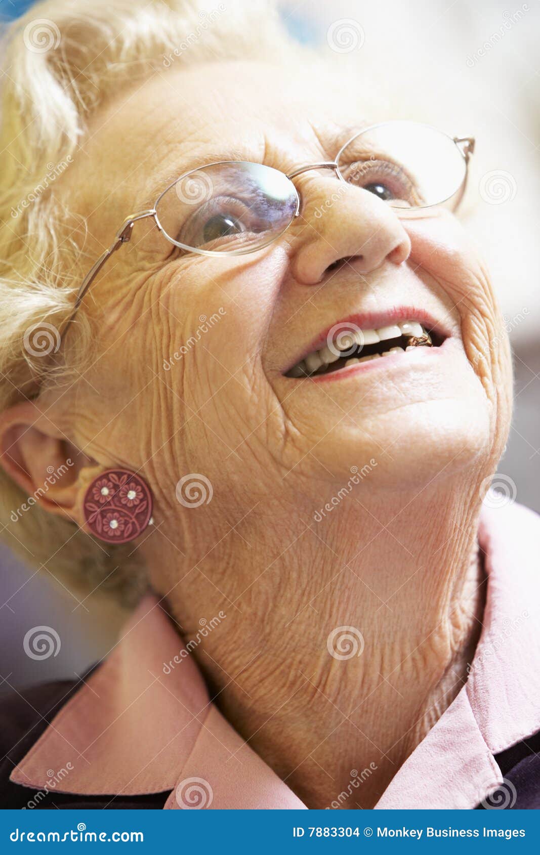 Portrait of Senior Woman Smiling Happily Stock Photo - Image of head ... Portrait of Senior Woman Smiling Happily Stock Photo - Image of head ...