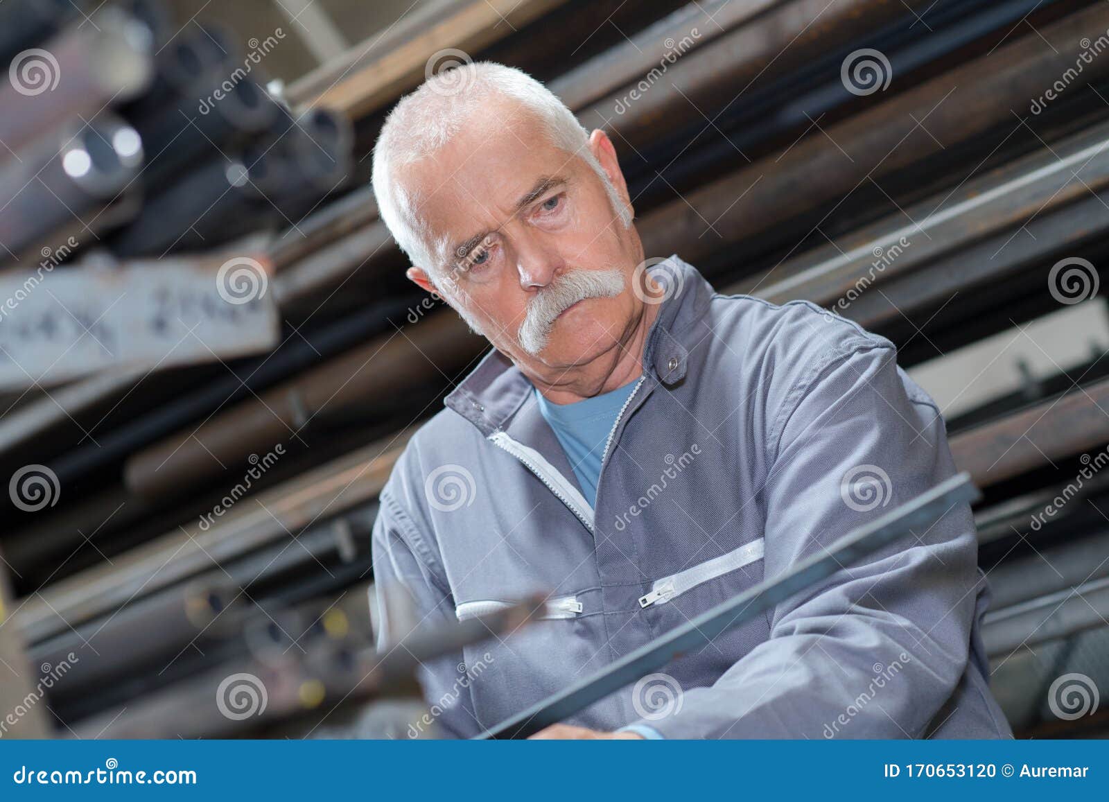 Portrait senior worker stock photo. Image of maintenance - 170653120