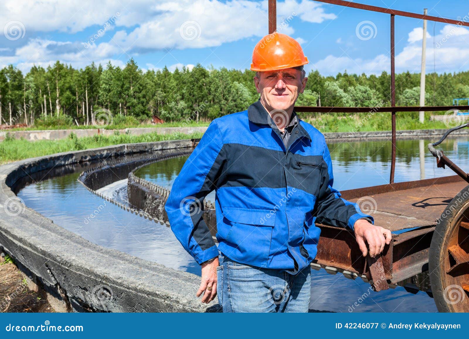 Portrait of Senior Workman in Uniform on Industrial Plant Stock Image ...