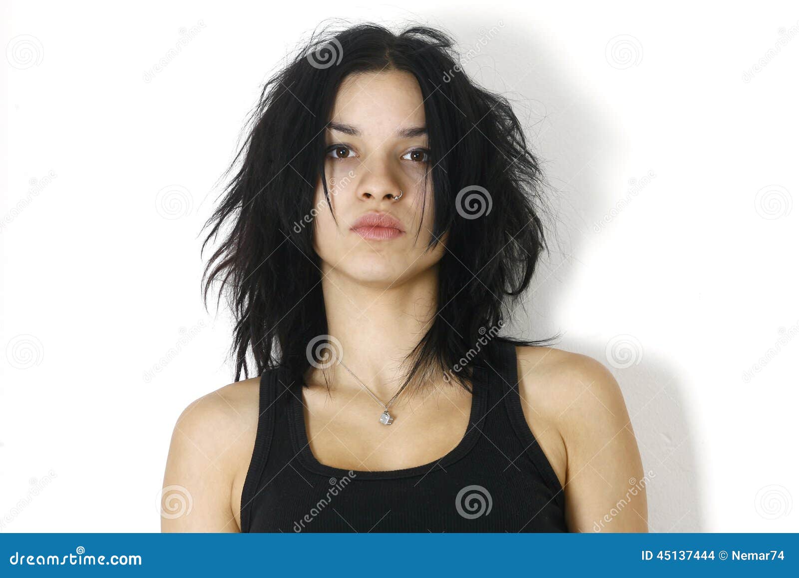 Portrait of a Serious Lady stock photo. Image of caucasian - 45137444