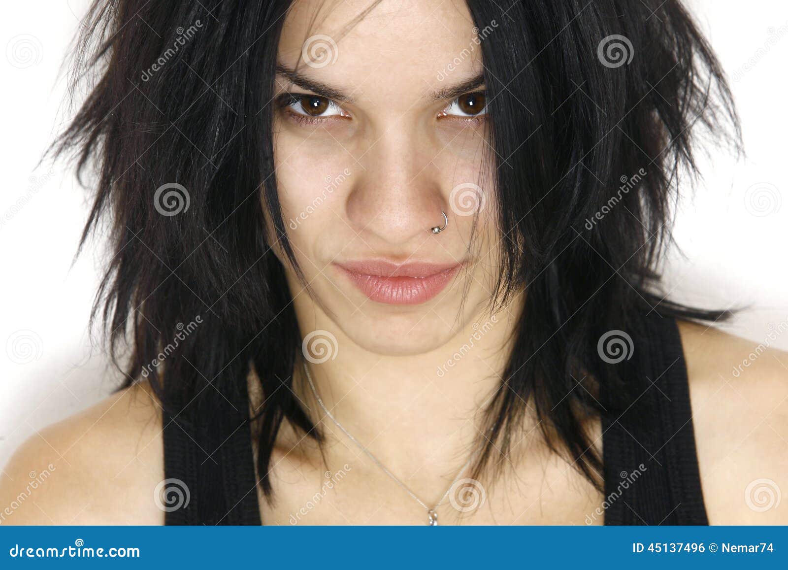 Portrait of a Serious Lady stock photo. Image of caucasian - 45137496