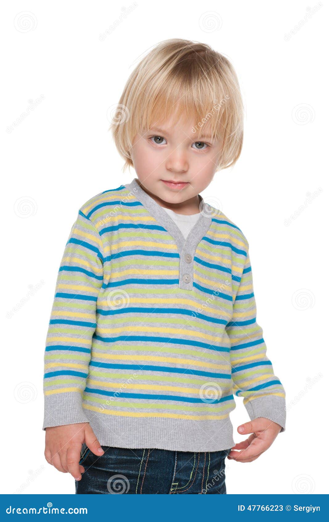 Portrait of a Serious Little Boy Stock Image - Image of portrait ...