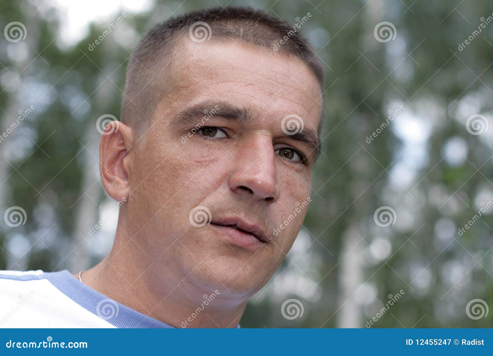 Portrait of serious man stock image. Image of facial - 12455247