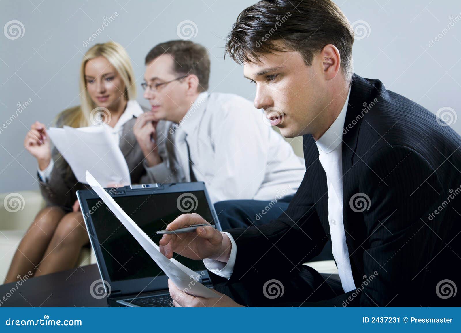 Portrait of serious man stock image. Image of human, exam - 2437231