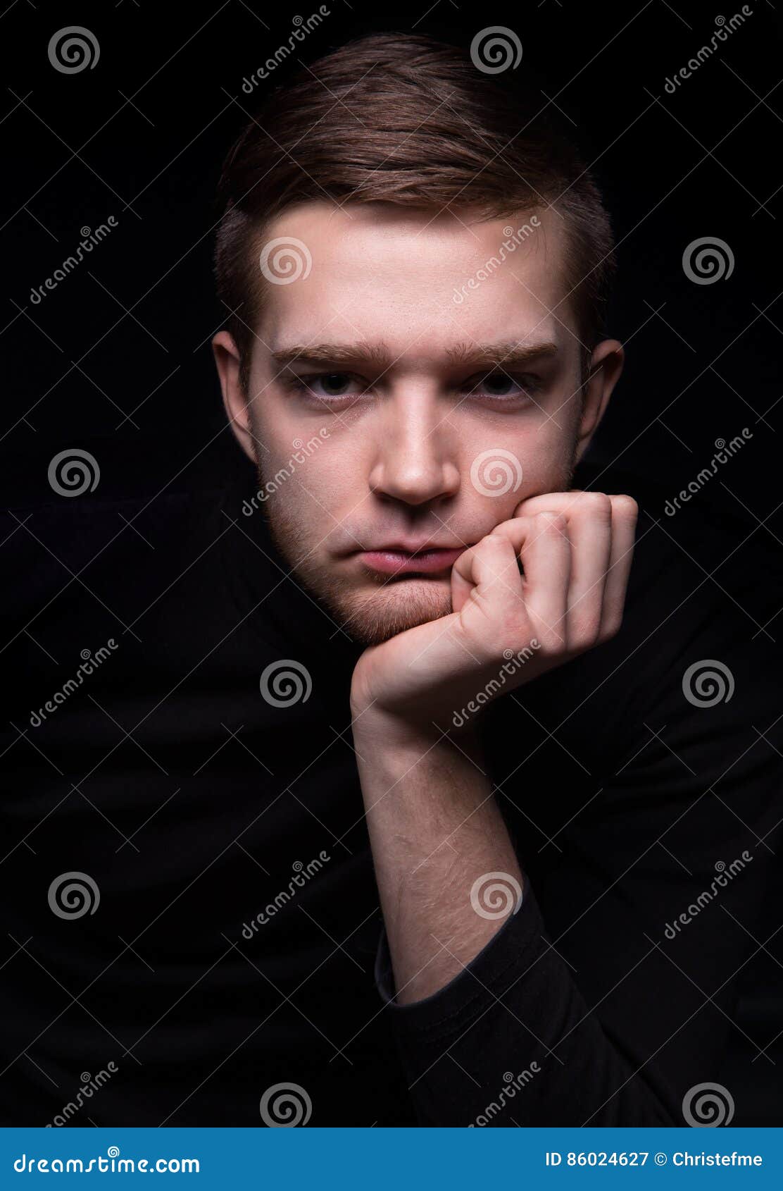 Portrait of serious man stock image. Image of adult, background - 86024627