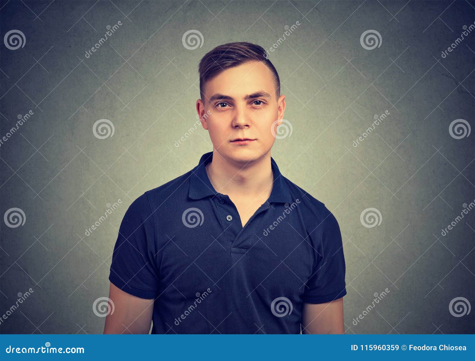 Portrait of a serious man stock image. Image of serious - 115960359