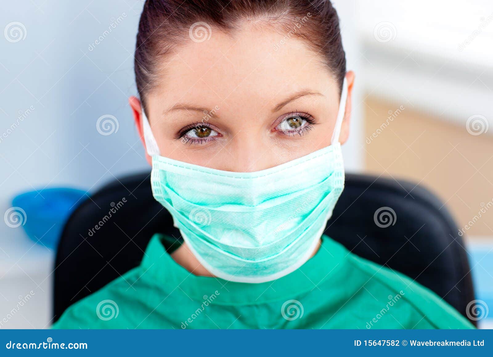Portrait of a Serious Surgeon with Mask Stock Photo - Image of female ...