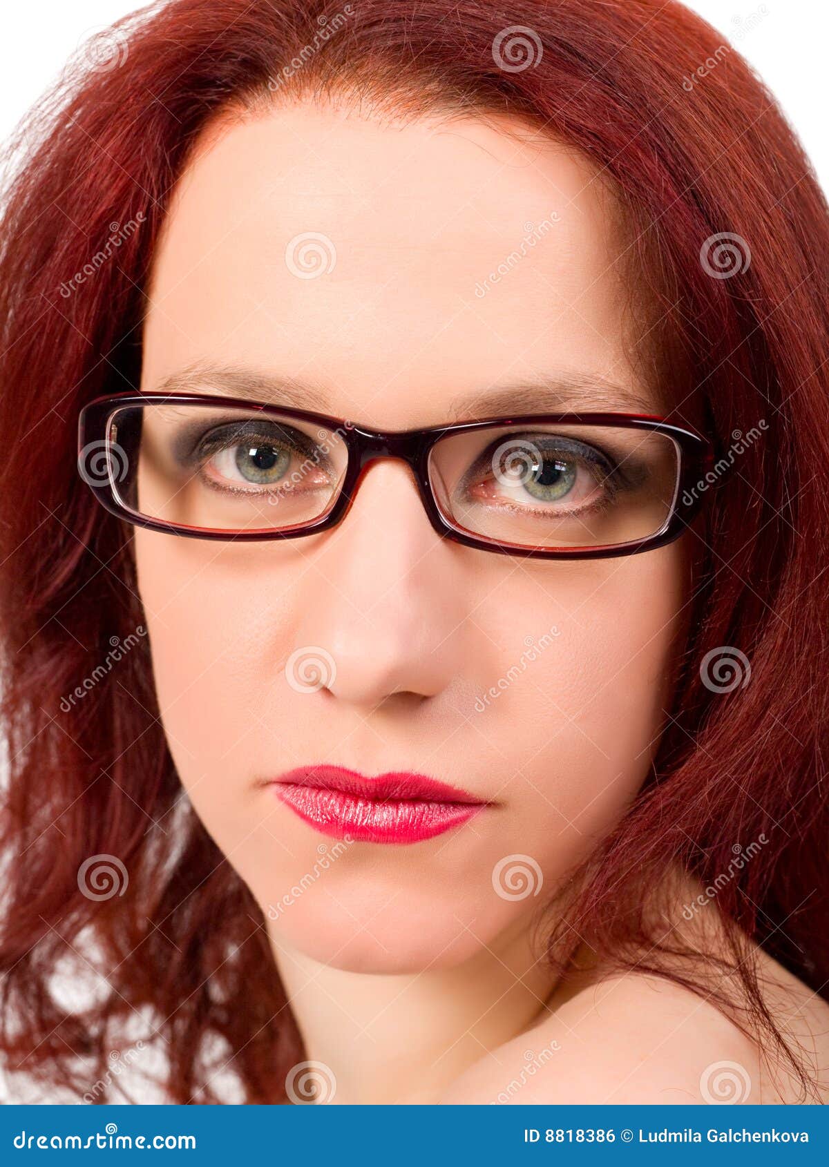 Portrait of serious woman stock photo. Image of adult - 8818386