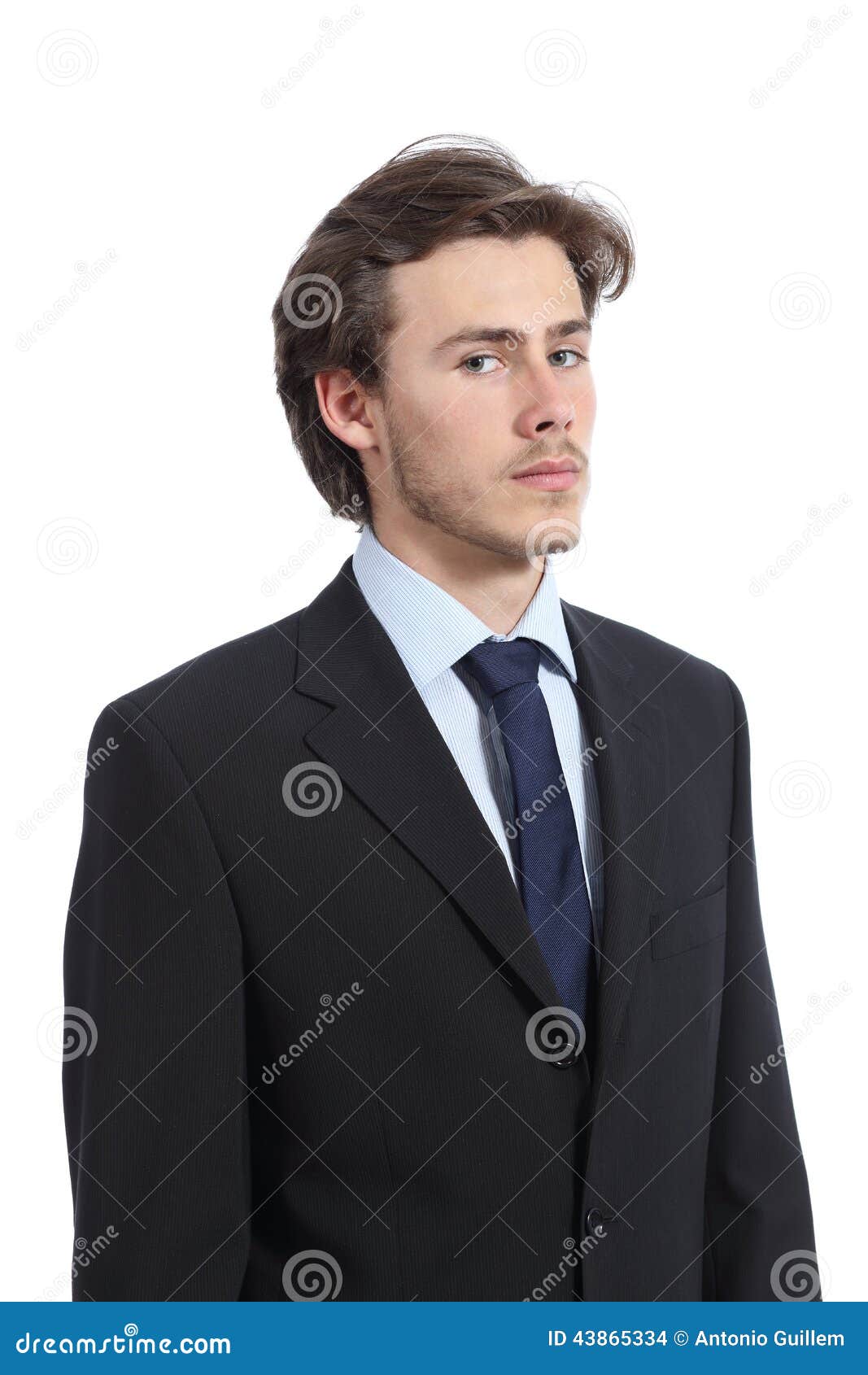 Portrait of a Serious Young Executive Stock Photo - Image of ...