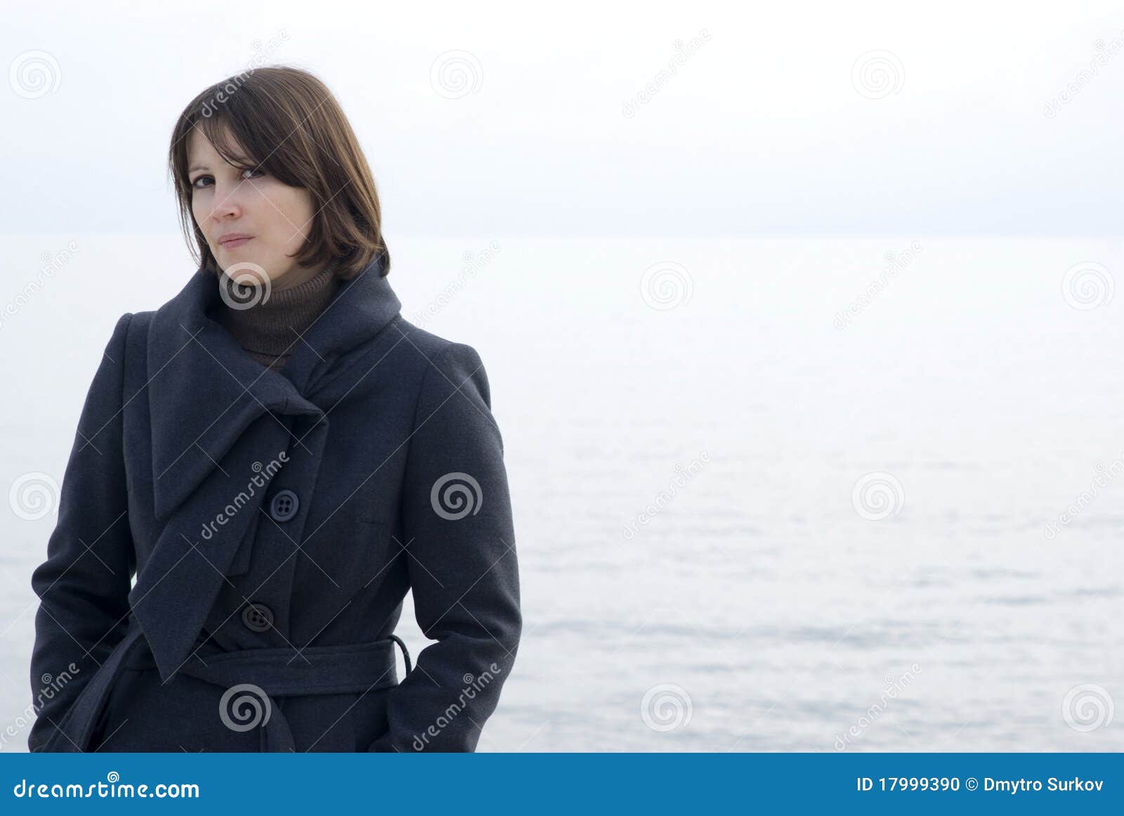 Portrait of Serious Young Woman Stock Photo - Image of european ...
