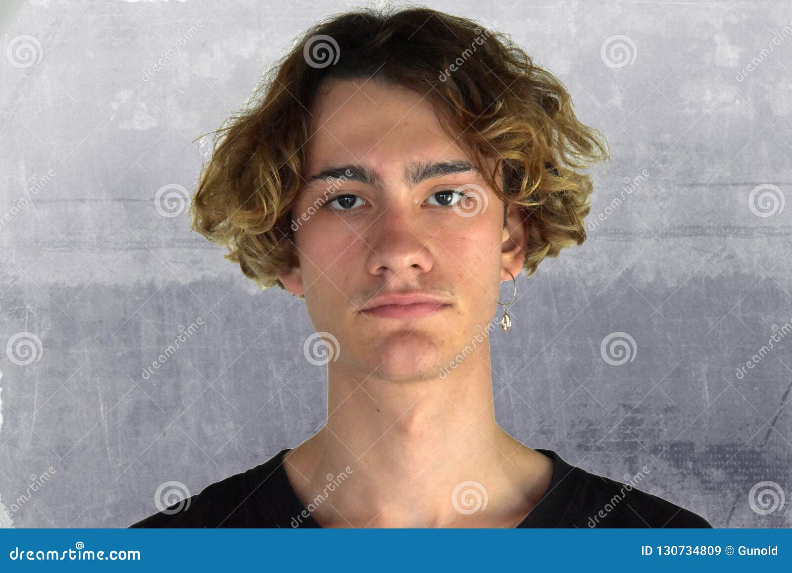 Portrait of a Seriously Looking Young Man Stock Image - Image of modish ...