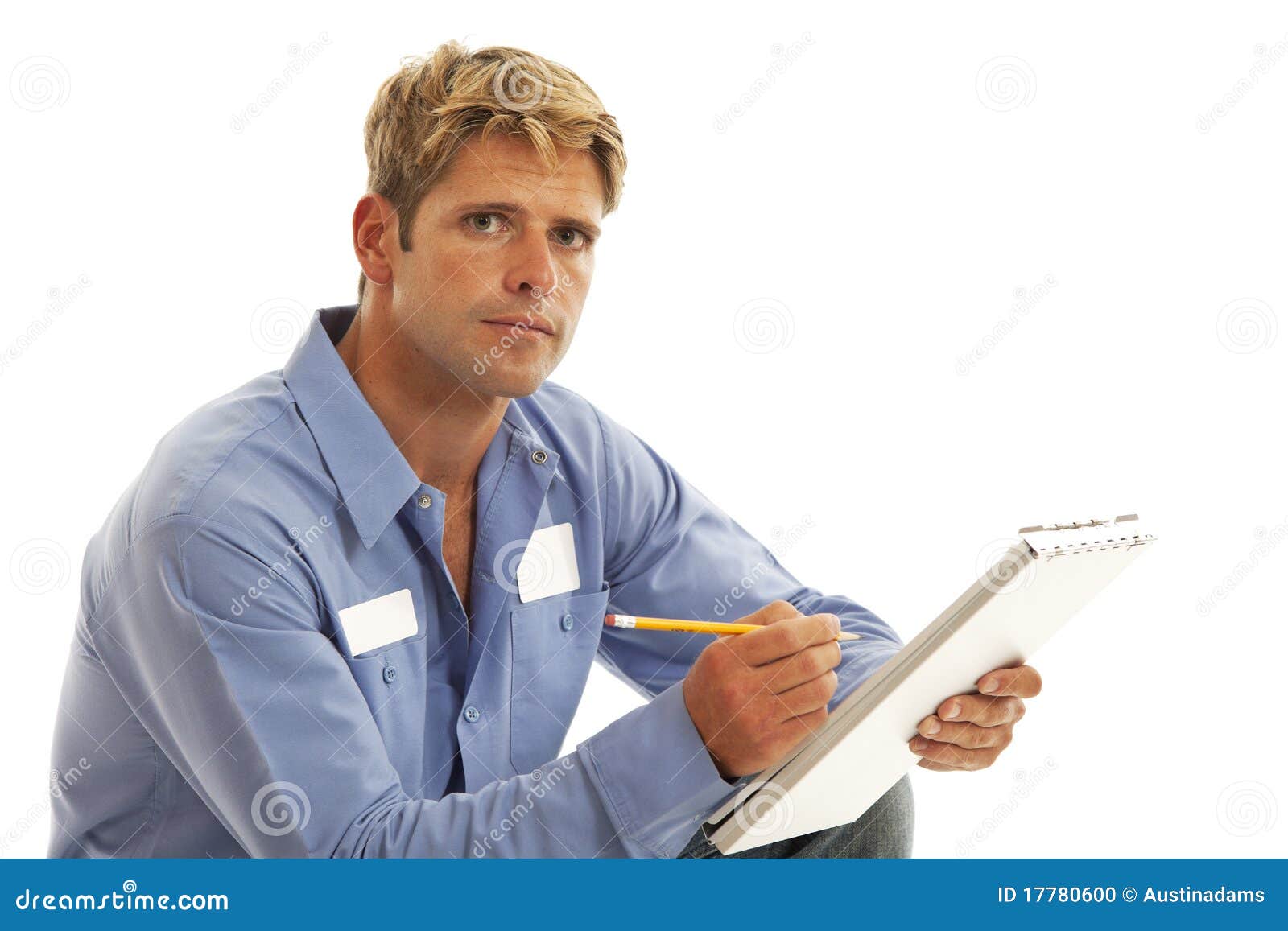 Portrait of service worker stock photo. Image of professional - 17780600