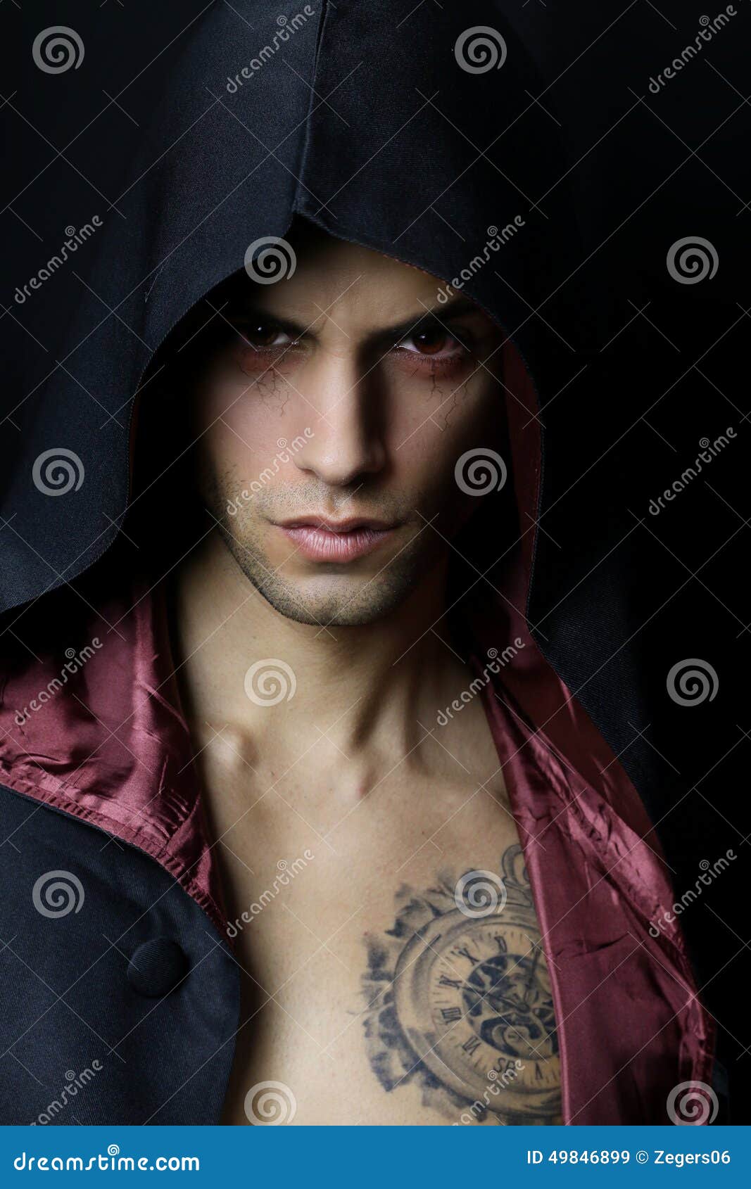 Portrait of a Vampire Angry Stock Image - Image of halloween, rage ...