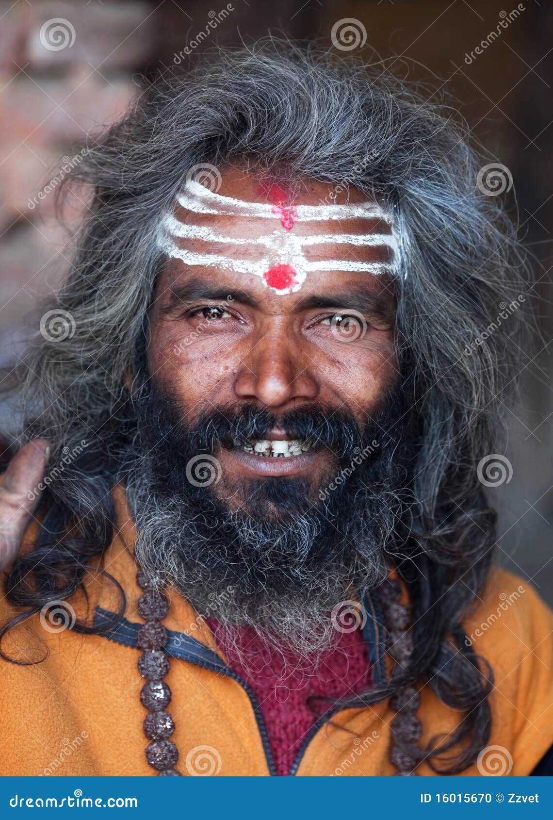 Portrait Of Shaiva Sadhu, Holy Man In Pashupatinath Temple, Kathmandu ...