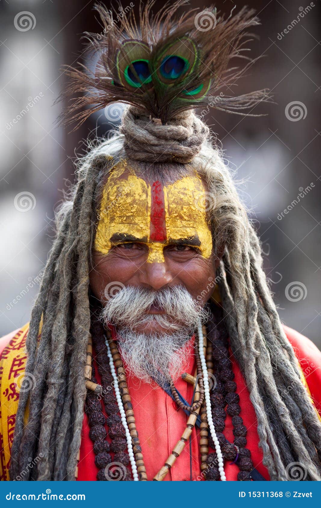 Portrait of Shaiva Sadhu from Kathmandu, Nepal Editorial Stock Photo ...