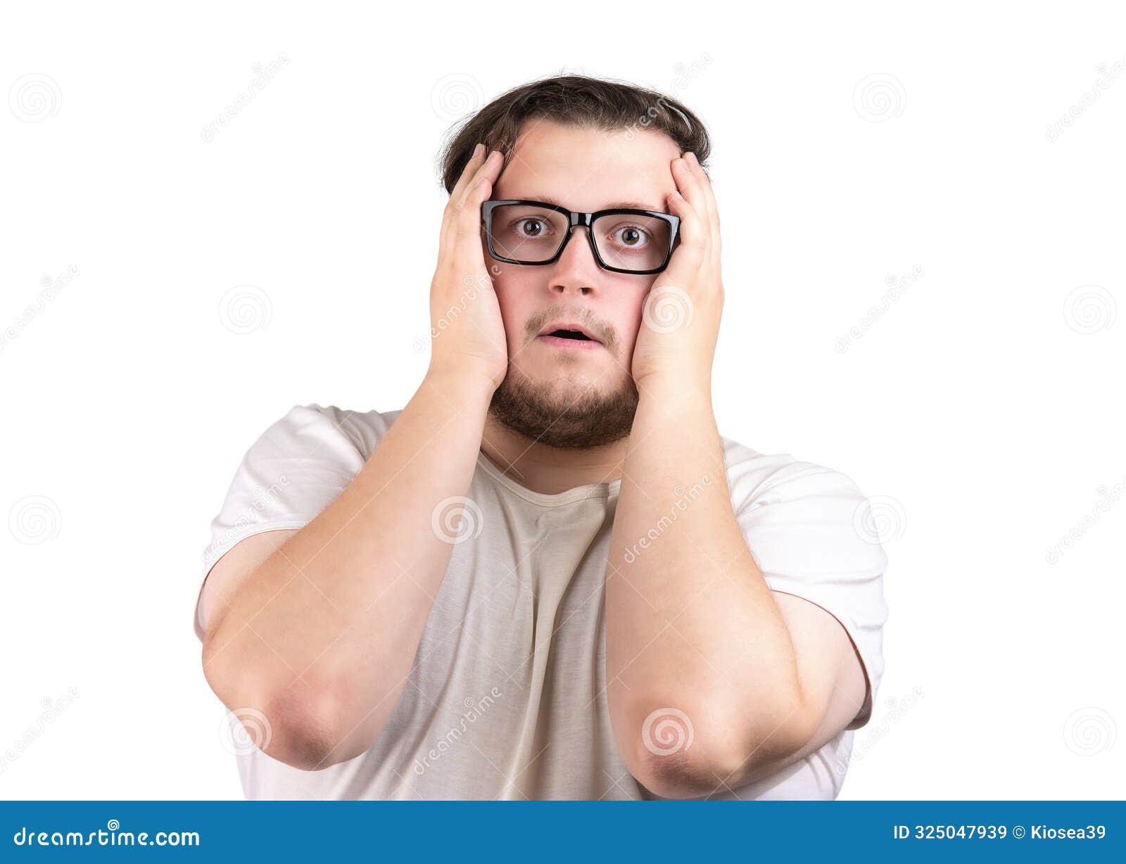 Portrait of a Shocked Man in Disbelief Stock Image - Image of anxious ...