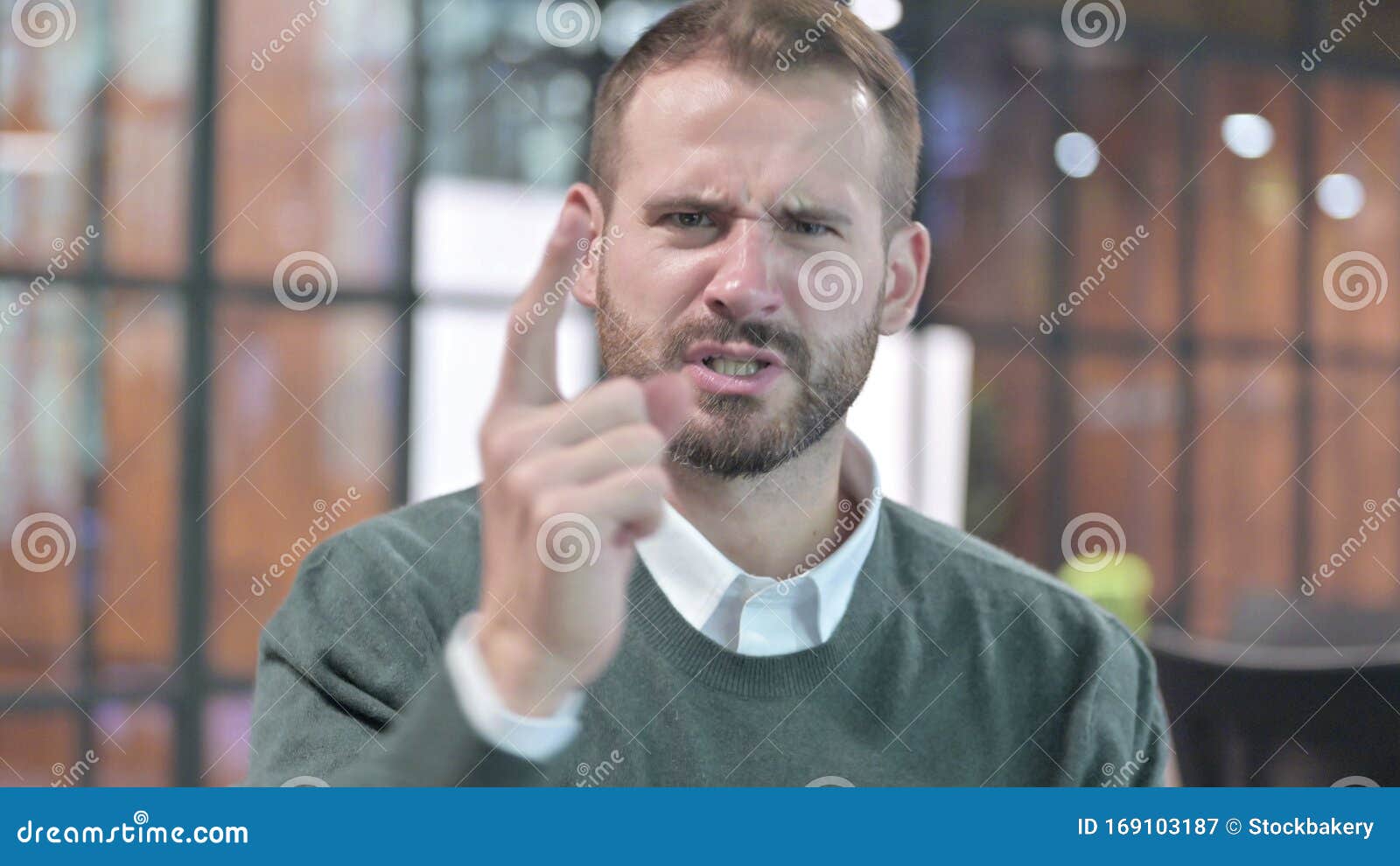 Portrait Shoot of Angry Man Shouting so Loud Stock Image - Image of ...