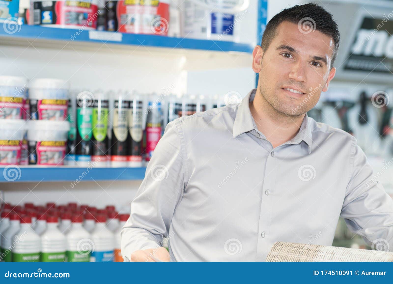 Portrait shop keeper stock image. Image of shop, smile - 174510091