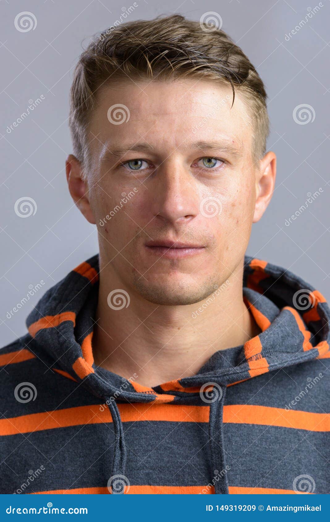 Portrait Shot of Young Handsome Caucasian Man Isolated Against G Stock ... Portrait Shot of Young Handsome Caucasian Man Isolated Against G Stock ...