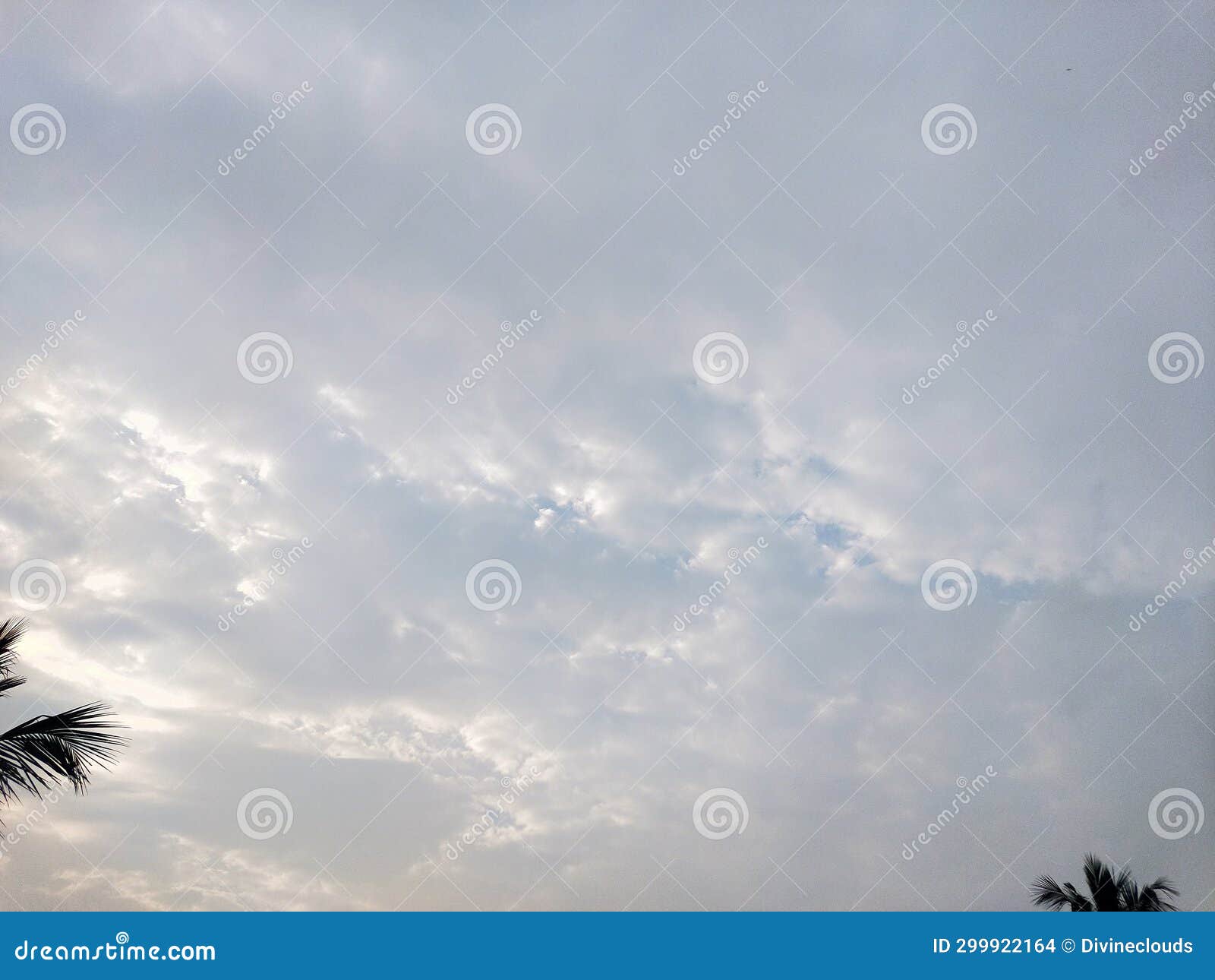 Dramatic Cumulus Clouds Captured in the Portrait View Stock Photo ...