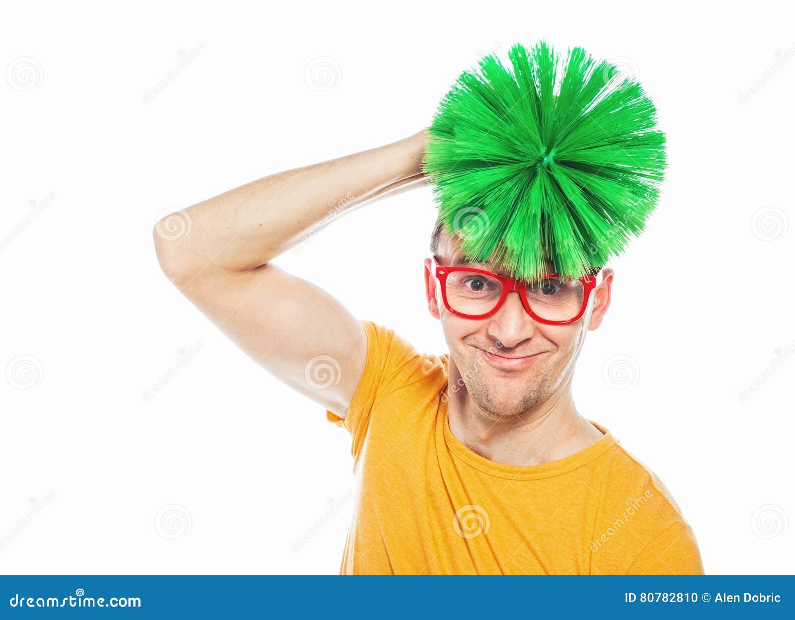 Portrait of silly man stock photo. Image of white, shot - 80782810