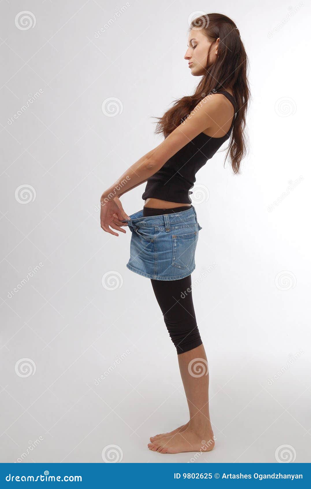 Portrait of the slim girl stock image. Image of healthy - 9802625