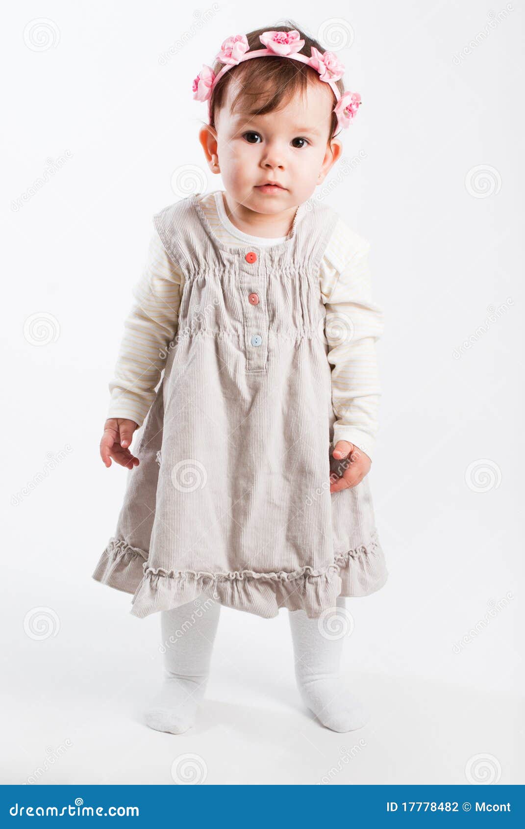 Portrait of the Small Beautiful Girl Stock Photo - Image of interest ...