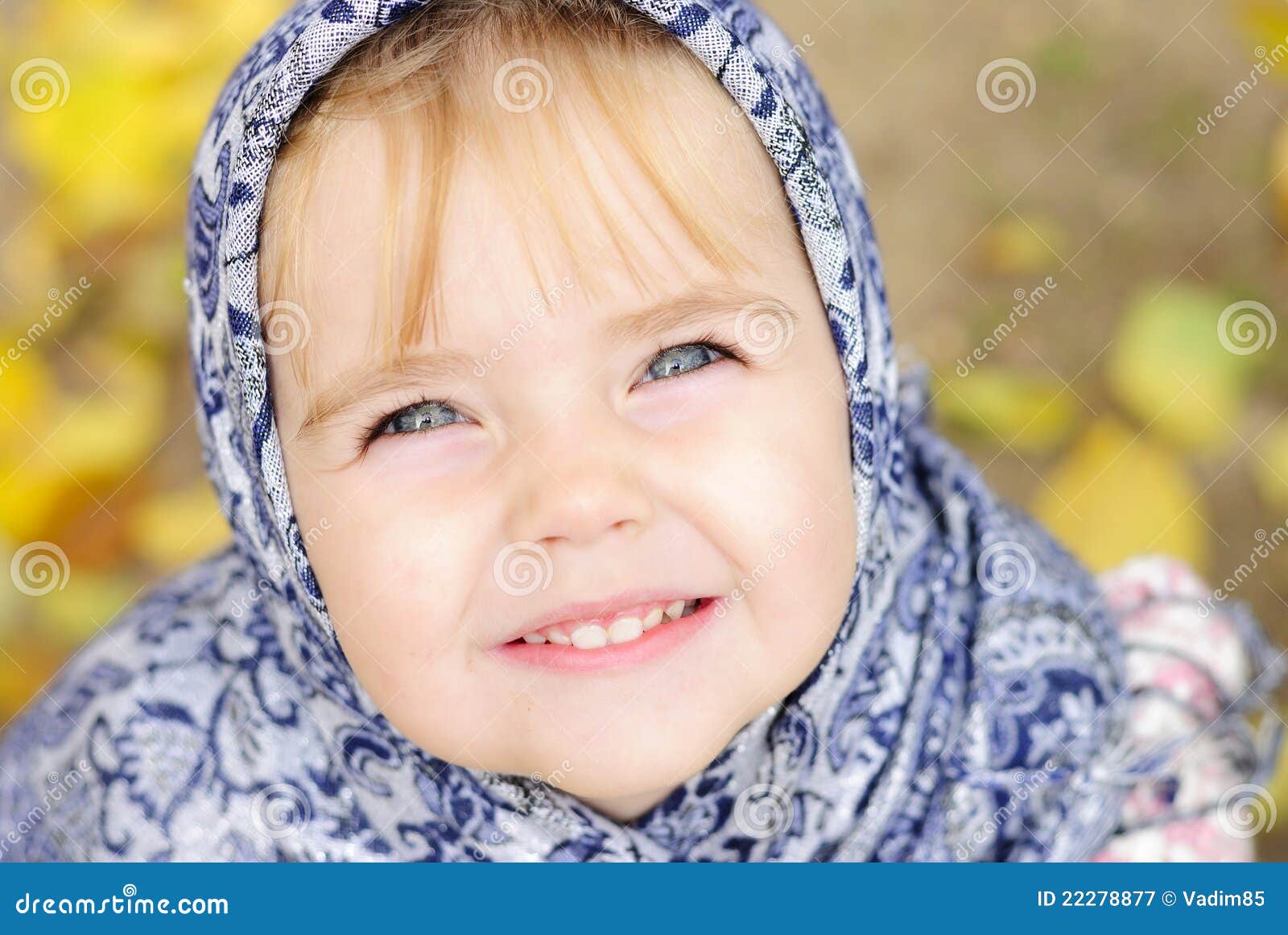 Portrait of the Small Beautiful Girl Stock Image - Image of village ...