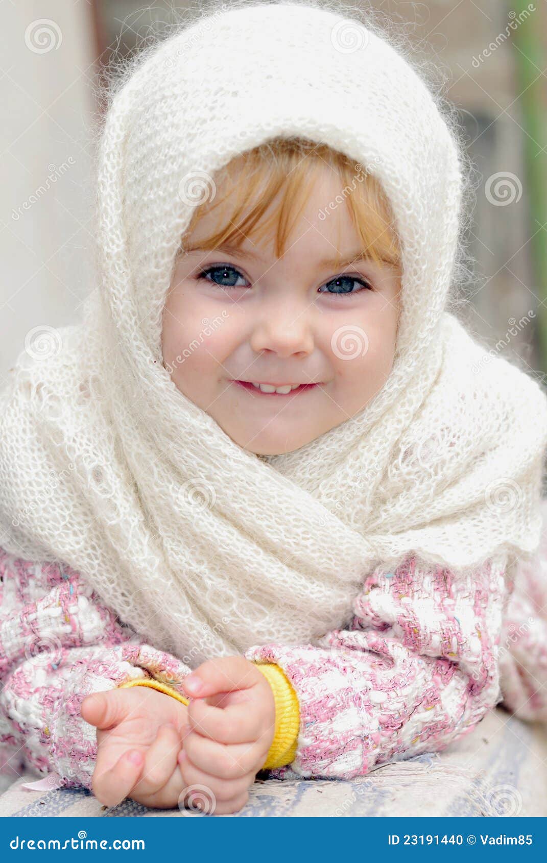 Portrait of the Small Beautiful Girl Stock Photo - Image of beautiful ...