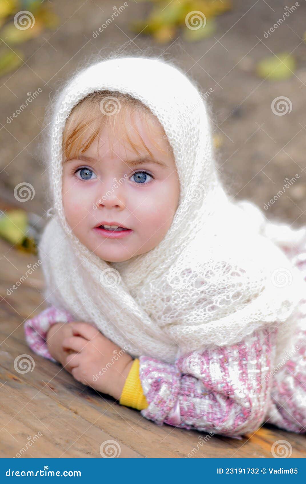 Portrait of the Small Beautiful Girl Stock Photo - Image of small ...