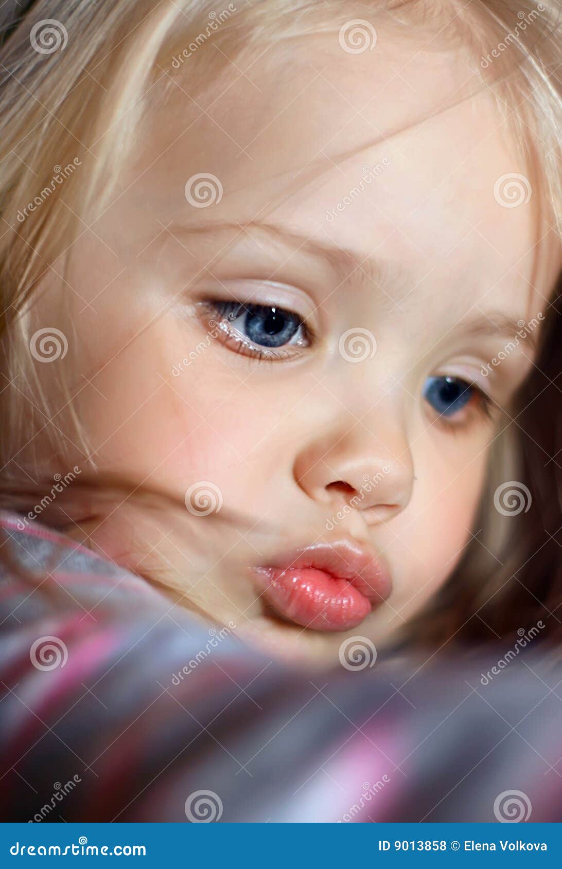 Portrait of the Small Beautiful Girl Stock Photo - Image of cute, face ...