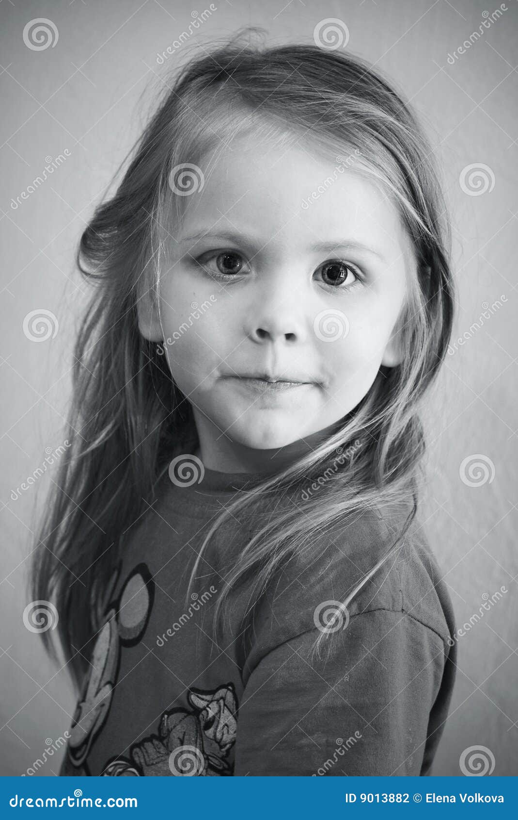 Portrait of the Small Beautiful Girl Stock Photo - Image of nice, girl ...