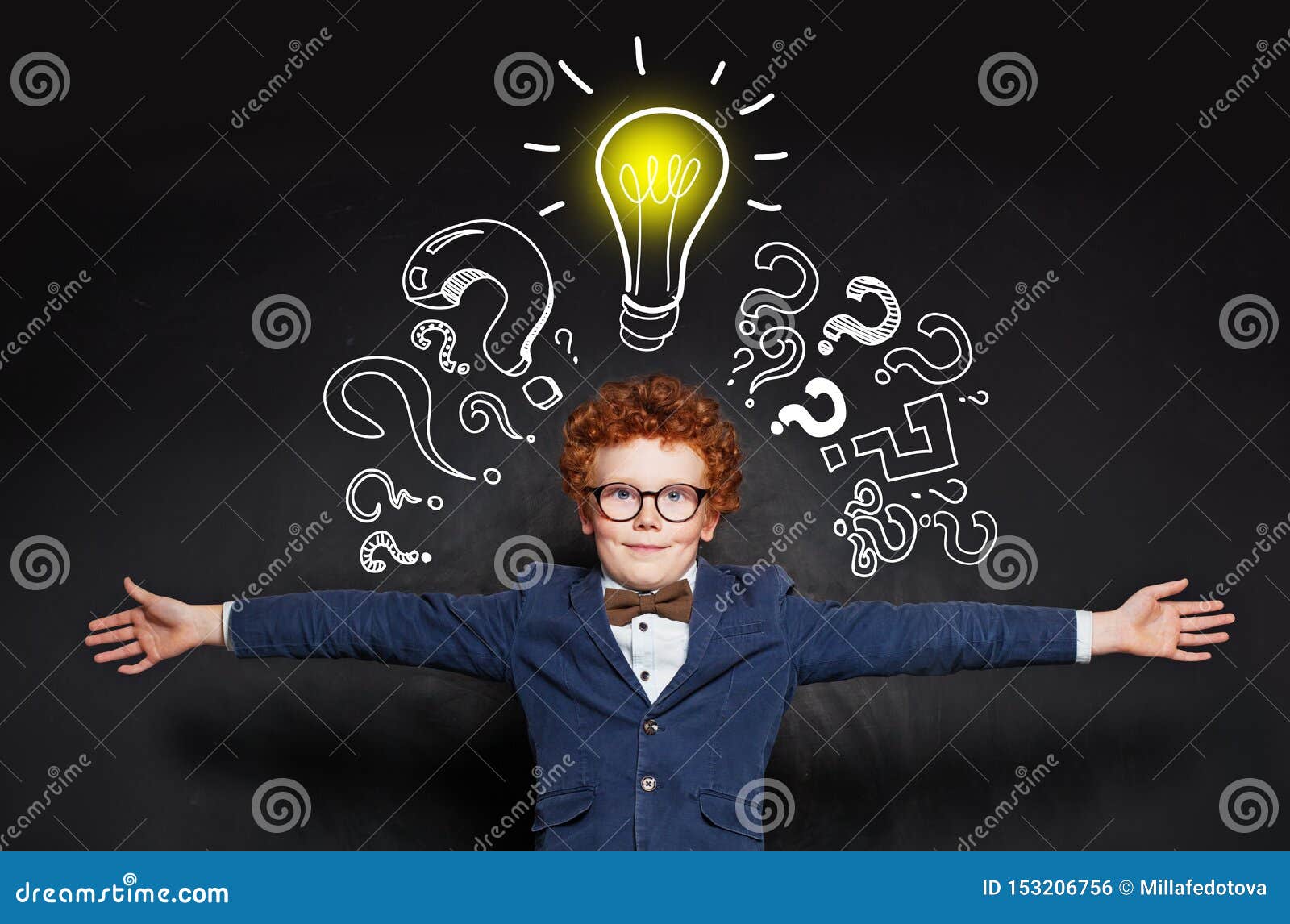 Portrait of Smart Child Boy in School Student Uniform Stock Photo ...