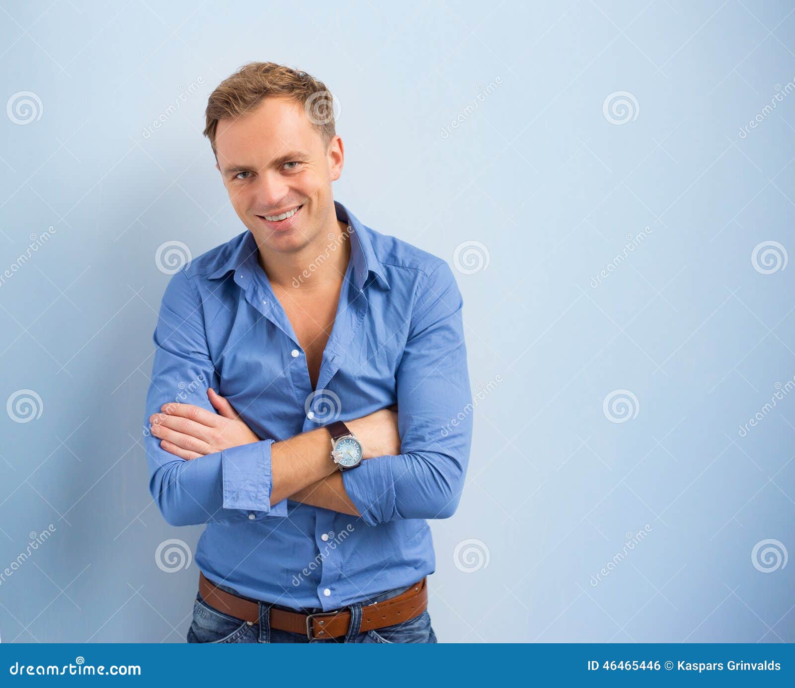 Portrait of Smart and Confident Handsome Man Stock Photo - Image of ...