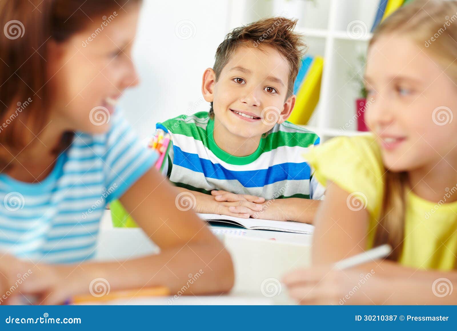 Happy pupil stock image. Image of cheerful, contemporary - 30210387
