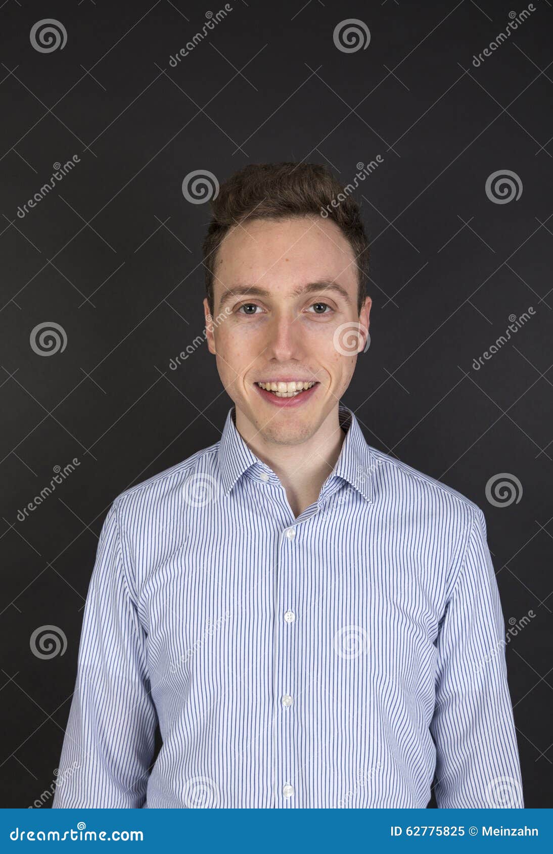 Portrait of Smart Looking Young Man Stock Image - Image of gray ...