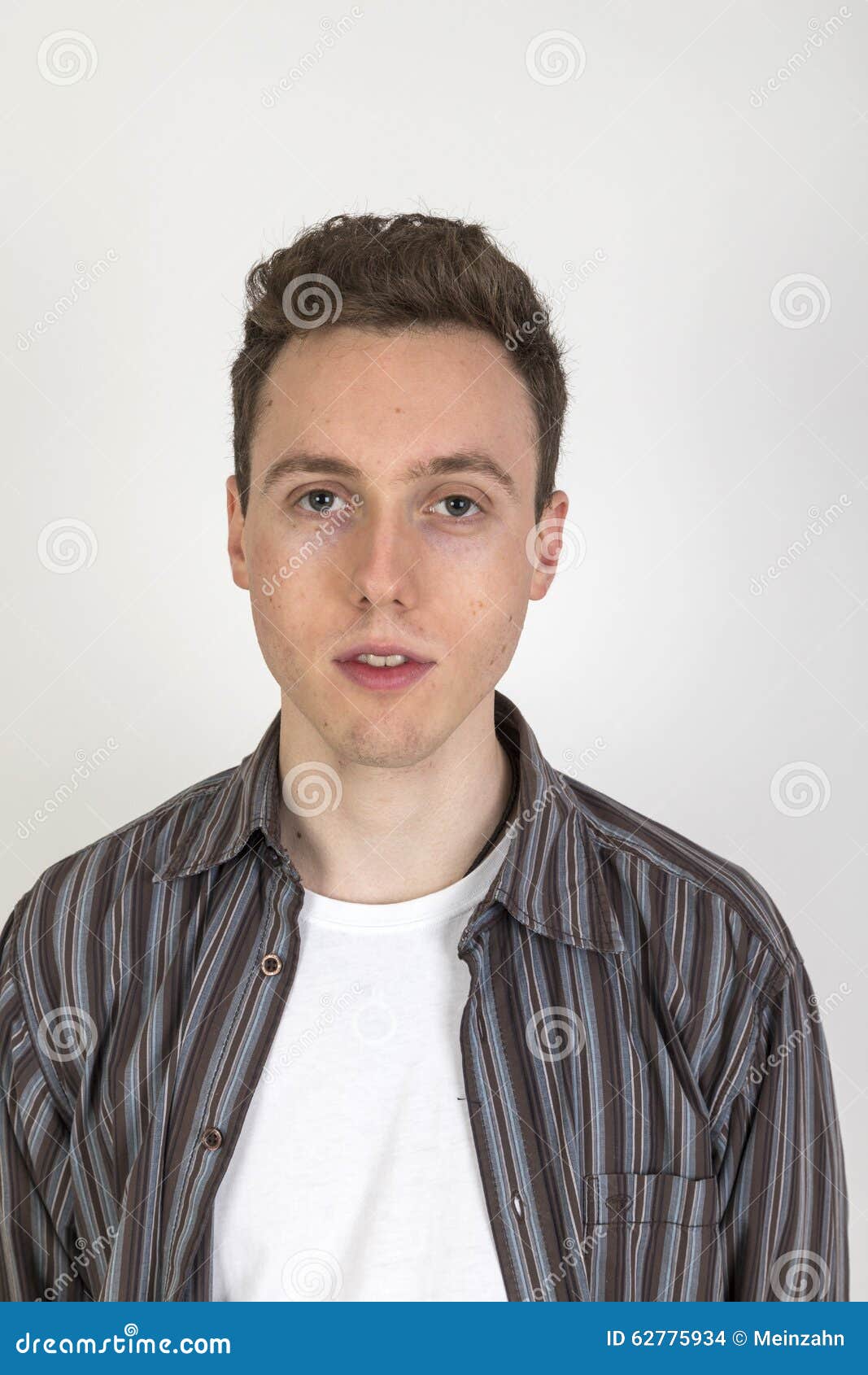 Portrait of Smart Looking Young Man Stock Photo - Image of concentrated ...