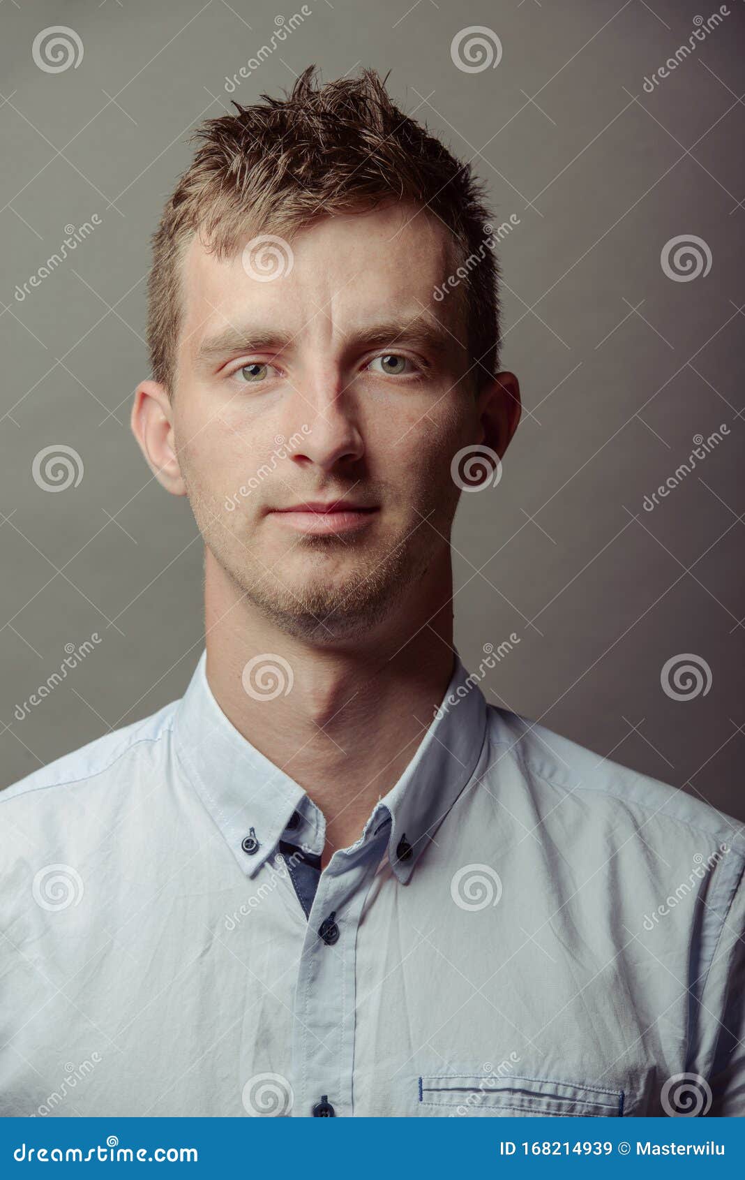 Portrait of a Smart Serious Young Man Stock Image - Image of handsome ...