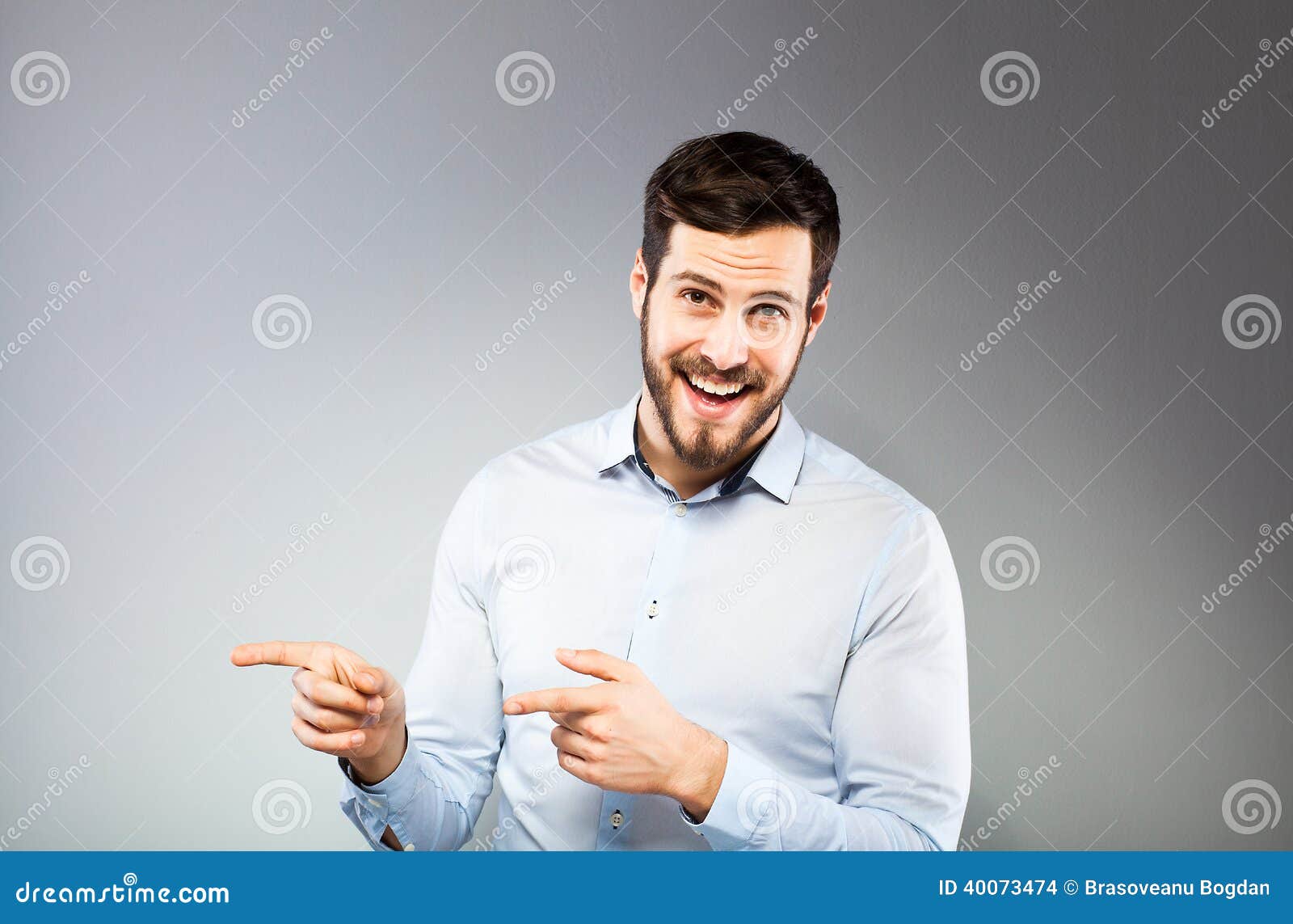 Portrait of a Smart Serious Young Man Standing Stock Photo - Image of ...